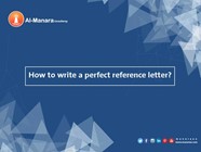 How To Write A Perfect Reference Letter 